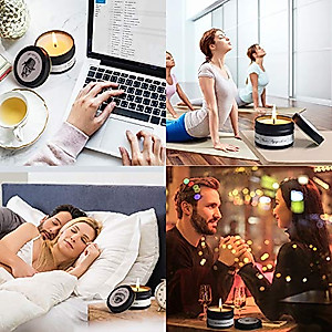 Scented Candles Gifts Set, 6 Pack Candle Set for Men,150 h Long Lasting Soy Candle, Candles Gifts for Women, Birthday Anniversary Housewarming Gift, Stress Relief & Relax Body