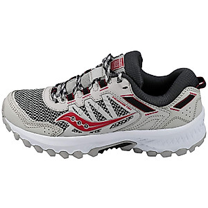 Saucony Women's Versafoam Excursion Tr13 Trail Running Shoe, Grey/Black/Burgundy, 10
