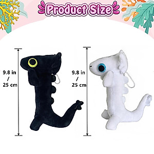 TQJOUJOU Dancing Toothless Plush, 10 inch Black and White Toothless Plush, Adorable Anime Stuffed Animals Toys Pillow for Kids and Fans Easter Birthday Gift