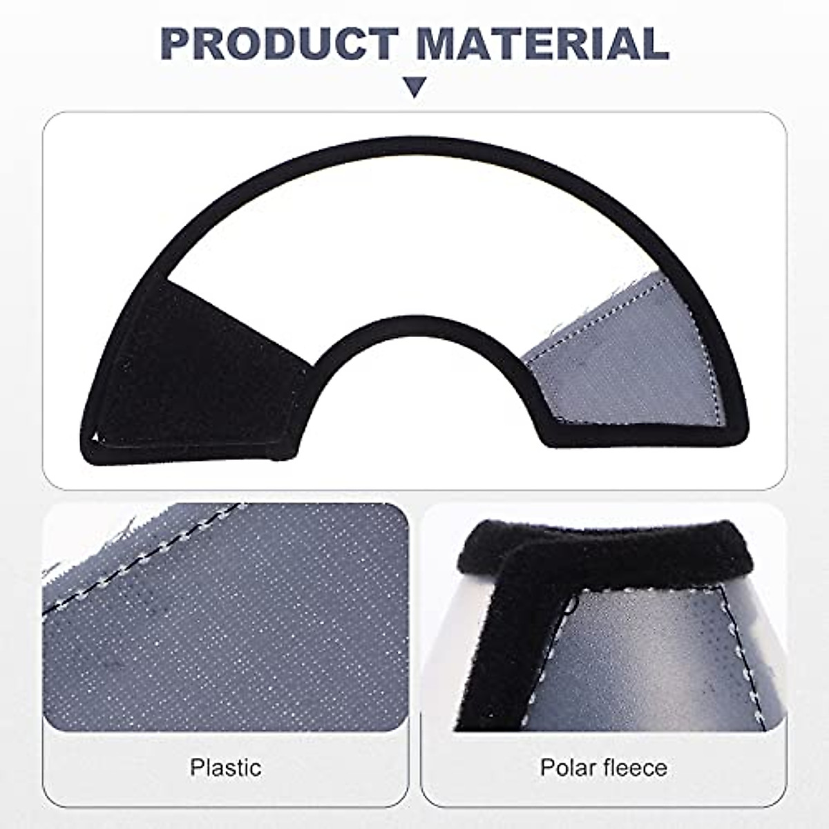 balacoo 2Pcs Small Pet Hamster Recovery Collar Soft Mini Elizabeth Circle Adjustable Neck Cone for Small Animals Rabbits Guinea- Pigs Hamster Hedgehog Birds