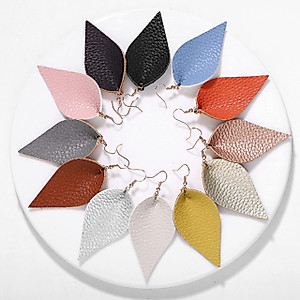 OZXCHIXU 22Pcs Faux Leather Sheets,8"x13.4"(20x34cm) Colored Faux PU Leather Sheets Upholstery Crafts Fabric for Bag Making, Hat Making, Hair Crafts Making, DIY Jewelry Making, Sewing, Shoe Making