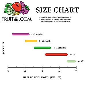 Fruit of the Loom Baby 14-Pack Grow & Fit Flex Zones Cotton Stretch Socks - Unisex, Girls, Boys (0-6 Months, Grey)