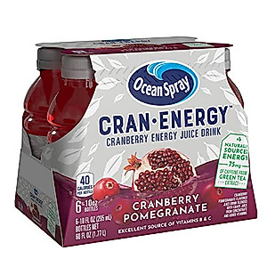 Ocean Spray® Cran-Energy™ Cranberry Pomegranate Juice Drinks, 10 Fl Oz Bottles, 6 Count (Pack of 1)