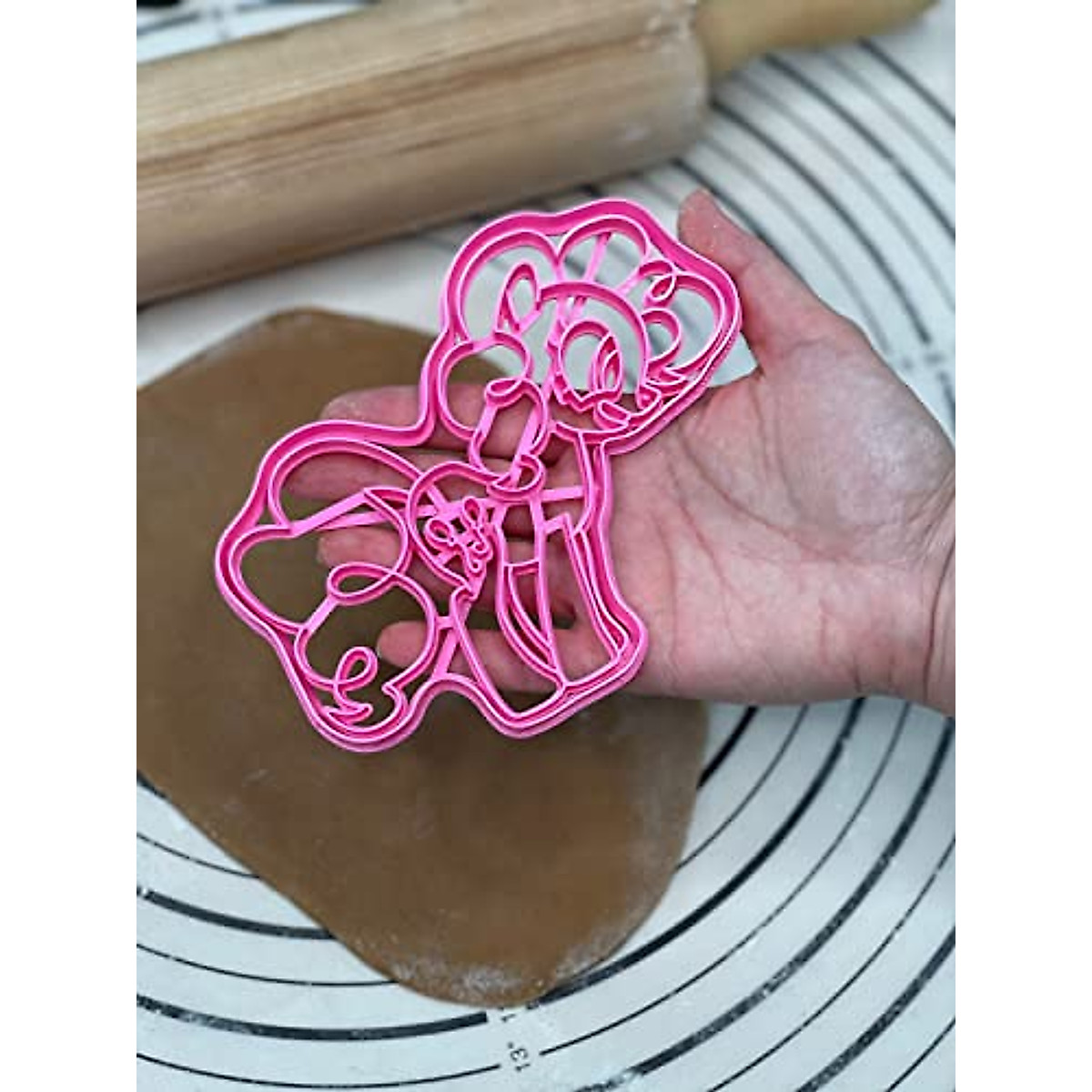 Pinkie Pie Cookie Cutter & Mold Produced by 3D Kitchen Art