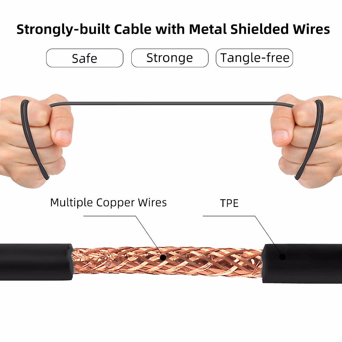 ibrain Air Tube Headphones Air Tube Headset Over The Ear Headphones Wired Airtube Headset with Patented Technology 3.5mm Jack for Computer, PC, Phone - Black