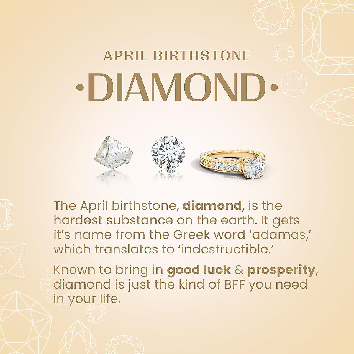 Angara Natural Diamond Promise Ring for Women in 14K White Gold (0.17 ct, Color-K, Clarity-I3, Ring size -6) - April Birthstone Jewelry fo Her