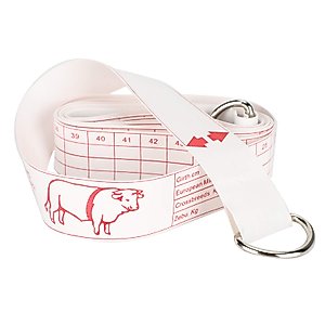 Zerodis 2.5m Cattle Body Weight Tape Measure, Portable Bust Weight Contrast Ruler Farm Equipment for Animal Livestock Body Weight