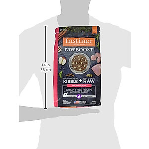 Instinct Raw Boost Indoor Health Grain Free Recipe with Real Rabbit Natural Dry Cat Food, 4.5 lb. Bag