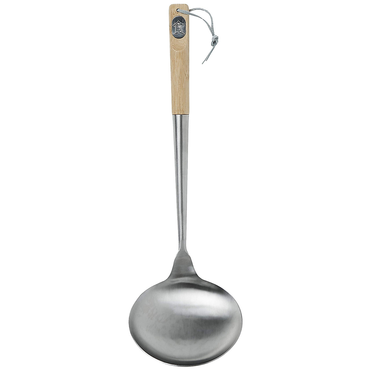 Tablecraft Wok Spoon with Bamboo Handles, 16", Brown