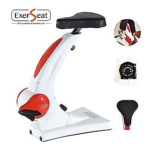 ExerSeat - Compact Hands Free Stationary Exercise Bike is Easy and Fun to Use.