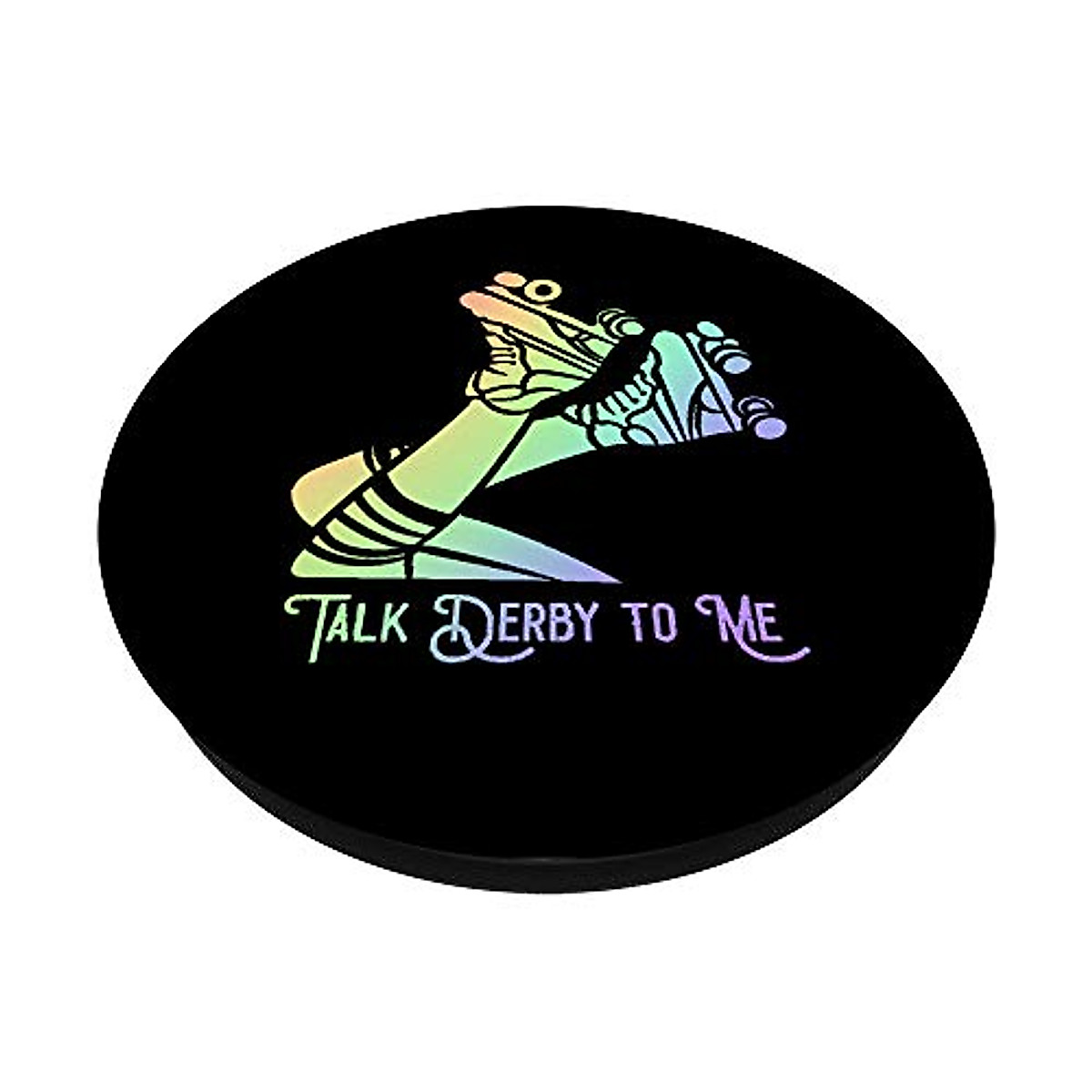 Talk Derby To Me Skater Women Skating Roller Derby Girl PopSockets Swappable PopGrip