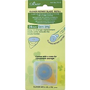 28mm Rotary Cutter Blades-5/Pkg [Office Product]