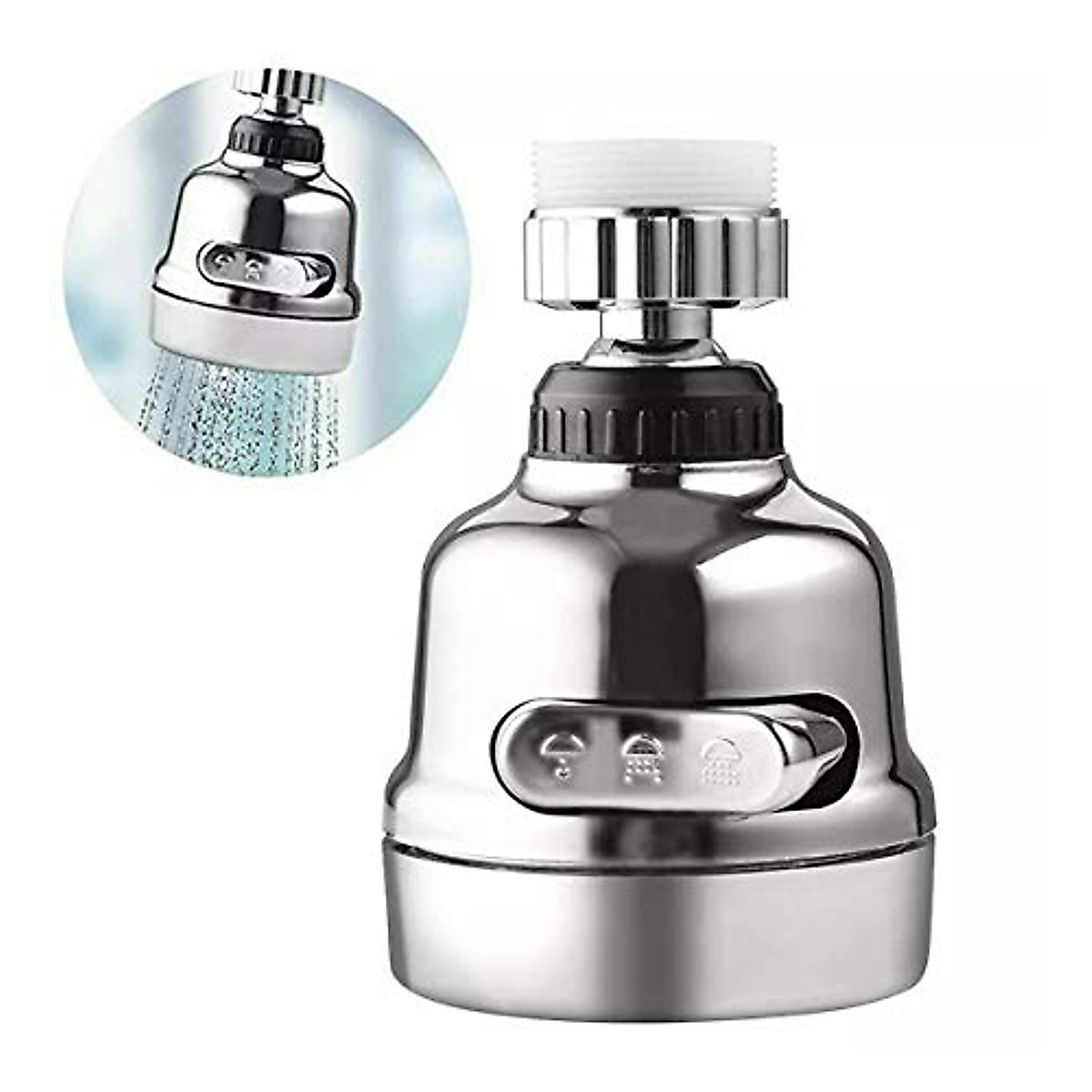 360 Degree Rotating Faucet Movable Kitchen Tap Head Water Saving Nozzle Sprayer