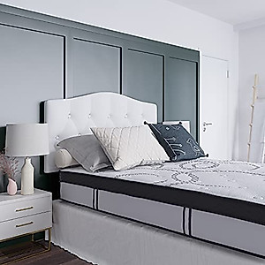 EMMA + OLIVER 12 Inch CertiPUR-US Certified Hybrid Pocket Spring Mattress, Full Mattress in a Box - Premium Mattress