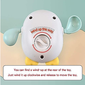 Konstantie Baby & Toddler Bath Wind-up Swimming Toys to Make Joyful Bath Time for Your Children (Dark Blue Penguin, Pink Frog, Mint Penguin, 3-Packs)