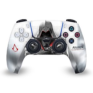 Head Case Designs Officially Licensed Assassin's Creed Cover Art Brotherhood Graphics Vinyl Faceplate Sticker Gaming Skin Decal Cover Compatible With Sony PlayStation 5 PS5 DualSense Controller