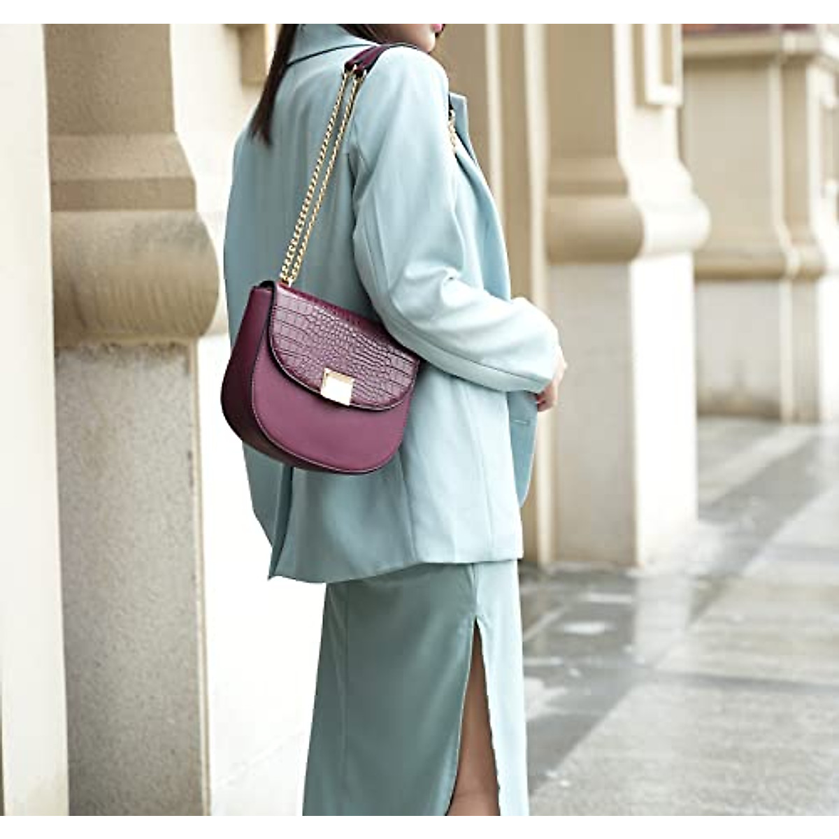 MKF Collection Designer Fashion Shoulder Bag for Women, Stylish Handbag Crossbody Purse