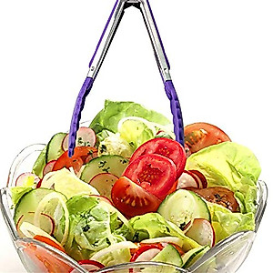 7 Pack Kitchen Tongs Set 7-Inch Color Mini Small Food Tongs with Stainless Steel Silicon Handles and Nylon Tips Heat Resistant Tongs for Cooking, Serving, BBQ, Grilling, Salad and More