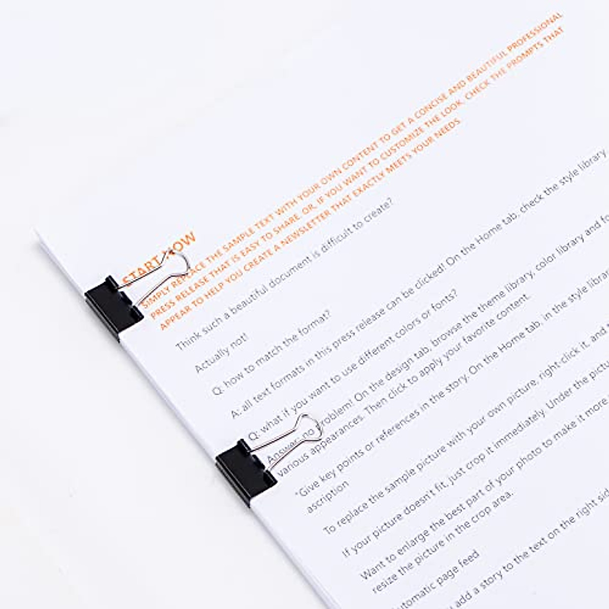 Amazon Basics Binder Paper Clip - Small, 12 Clips per Pack, 12-Pack