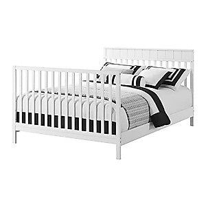 Oxford Baby Logan 4-in-1 Convertible Crib, Snow White, GreenGuard Gold Certified