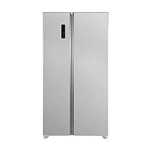 Frigidaire FRSG1915AV 36'' Freestanding Counter Depth Side by Side Refrigerator with 18.8 cu. ft. Capacity, Glass Shelves, Crisper Drawer, Frost Free Defrost, in Brushed Steel