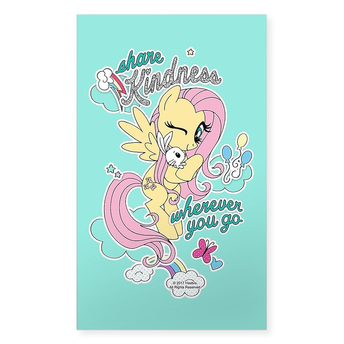 CafePress MLP Fluttershy Kindness Sticker (Rectangle 50 pk)
