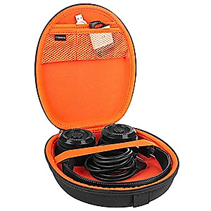 Geekria Shield Case Compatible with Grado SR80, SR325e, SR80e, SR80i, SR60, SR60i, SR60e, RS2, RS1 Headphones, Replacement Protective Hard Shell Travel Carrying Bag with Cable Storage (Black)