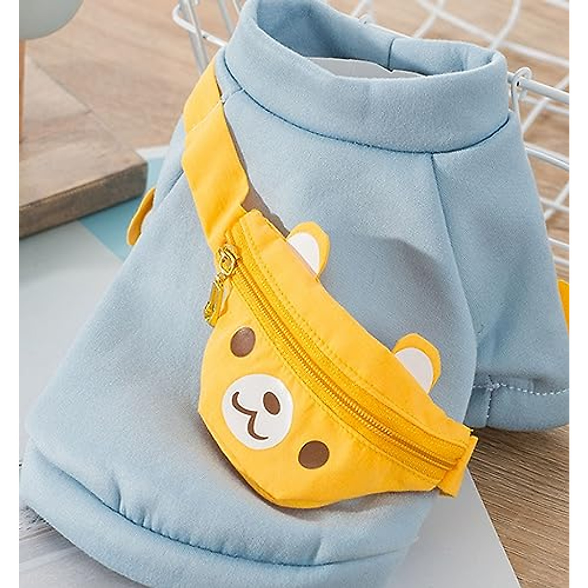 Dog Adorable Clothes with Sling Bag, Pet Cute Ourfit for Small Medium Girl Boy Puppy Dogs Cats, Machine Washable Sweatshirt Jacket Coat t-Shirt Costume Vest