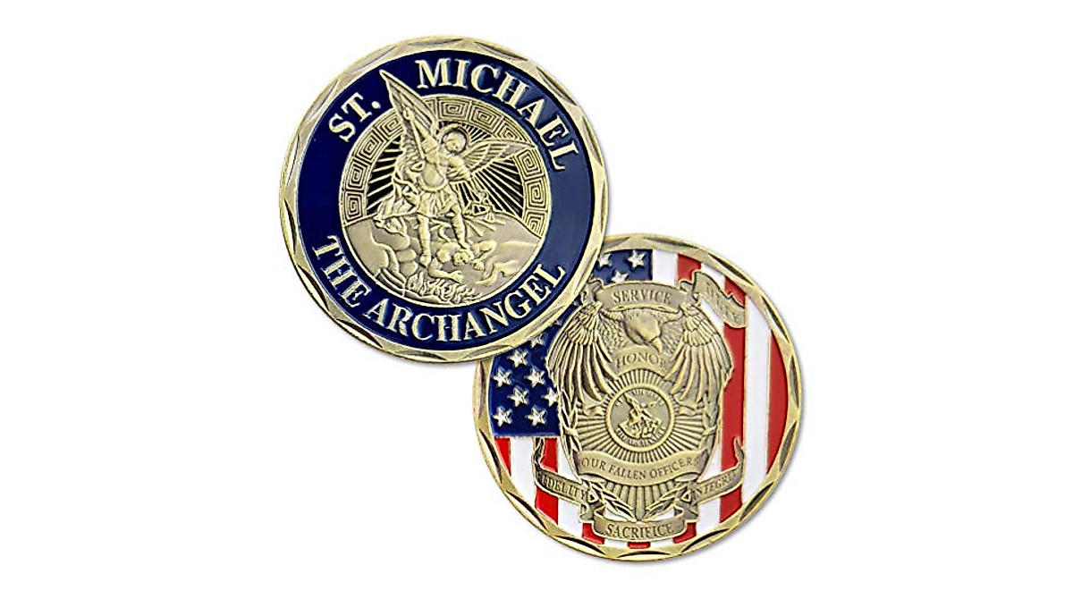 Police Officer St Michael Coin - Honor Our Heroes