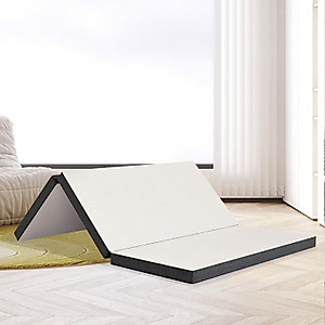 Foldable Mattress Full, 3 Inch Trifold Mattress with Breathable & Washable Cover, Foldable Mattress with CertiPUR-US Certified, Floor Mattress Foldable for Camping, Guest, Floor RV - 73" x 52" x 3"
