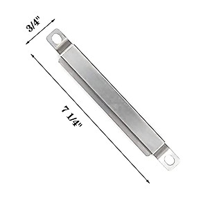 WALBZS 7 1/4 inch Stainless Steel Carryover Tube Channel Burner Replacement for Charbroil, Kenmore and Others, 3Pcs