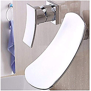 ShiSyan Y-LKUN Basin Sink Mixer Tap for Lavatory Modern Chrome Waterfall Hot and Cold Water Ceramic 2 Holes Double Handle Bathroom Vanity Sink Faucet