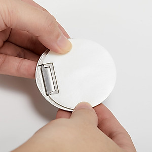 INIRET 2 Packs Silvery Door Stopper，Height-Adjustable Invisible Magnetic Door Stop,Door Catch/Stopper for Bottom of Door，Hold Your Door Open，with Adhesive No Drilling,for Home Office Bedroom