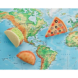 Yellow Door Sensory Play Stones, Foods of The World, Set of 8