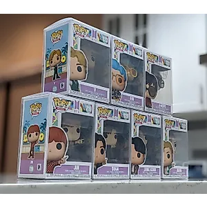 POP BTS Funko Pop BTS Dynamite Set of 7 Funko Pop| - RM, J-Hope, Suga, Jimin, Jin, Jung Kook, & V 7 Set (Bundled with EcoTek Protector Case to Protect Display Box)