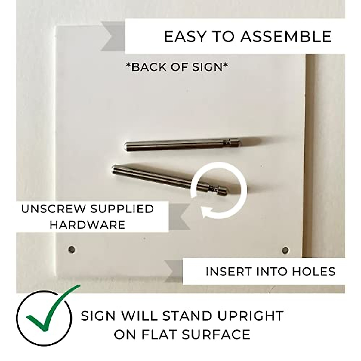 Please Wait To Be Seated Business Freestanding Counter Top Sign | Custom Coffee Shop Restaurant Bakery Ice Cream Stand | Cafe Decor Display Hostess Stand