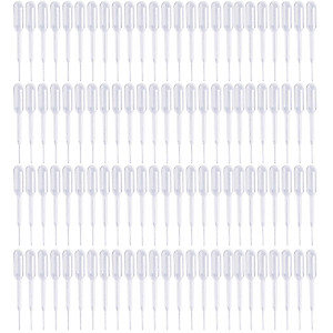 TAODAN 100PCS 0.2ml Capacity Disposable Graduated Pipettes Polyethylene Droppers Pipettes Suitable for Test Lab Chemistry Electronics Liquids