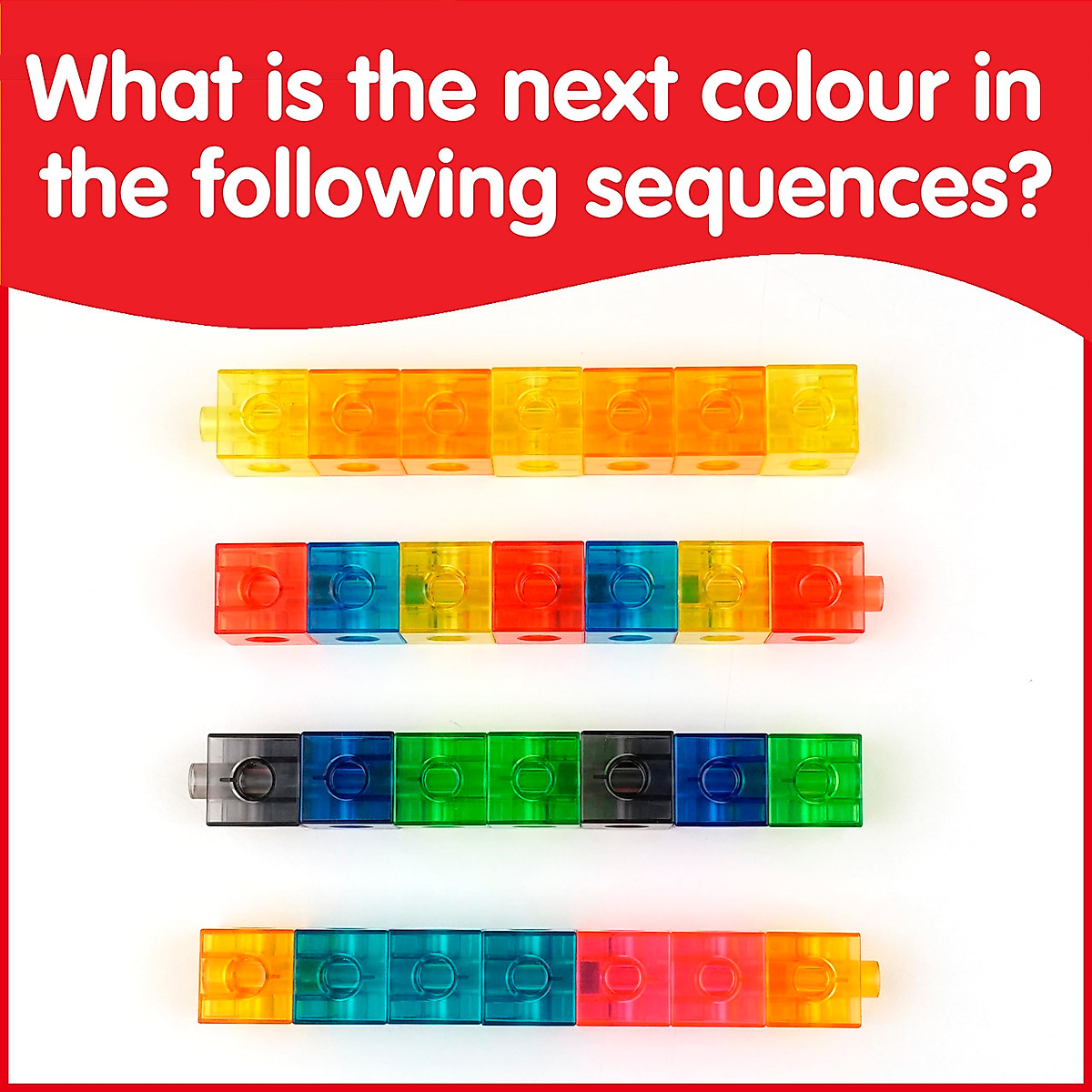 edxeducation Translucent Linking Cubes - Construction Toy for Early Math - Set of 100 - 0.8 Inch - Light Table Toy - Elementary + Preschool Learning