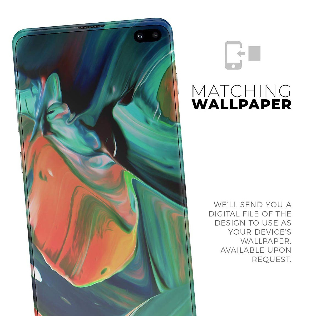 DesignSkinz Blurred Abstract Flow V47 Protective Vinyl Decal Wrap Skin Cover Compatible with The Samsung Galaxy S20 (Screen Trim & Back Glass Skin)