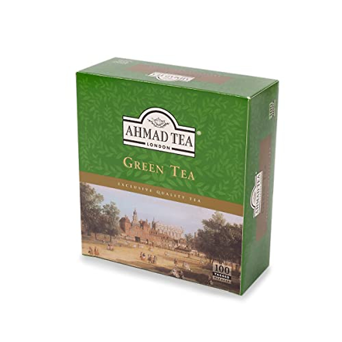 Ahmad Tea Green Tea, Green Tea Teabags 100 ct - Caffeinated & Sugar-Free