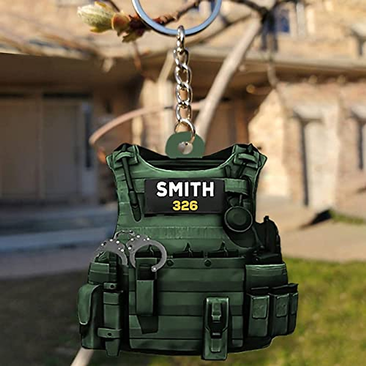 Custom Police Officer Gifts Keychain, Customize Police Gifts For Him Keychain, Custom Police Gifts, Police Gifts For Dad (A0) Custom to Select