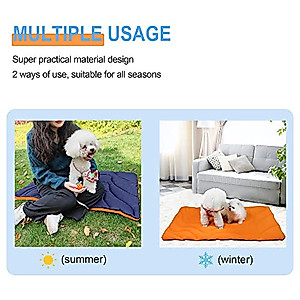 GeerDuo Outdoor Dog Mat, Portable, Waterproof, Washable, Large Size Roll Up Travel Camping Pet Bed (Large)