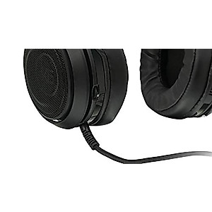 IOGEAR Kaliber NUKLEUS Gaming Headset - Xbox One S/Xbox One - PS4 - PC/Mac & Mobile Devices - 50mm Drivers - Built-in Volume Control - 3.5mm 4-Pole Stereo Plug - Includes Y Adapter for PCs - GHG601 , Black