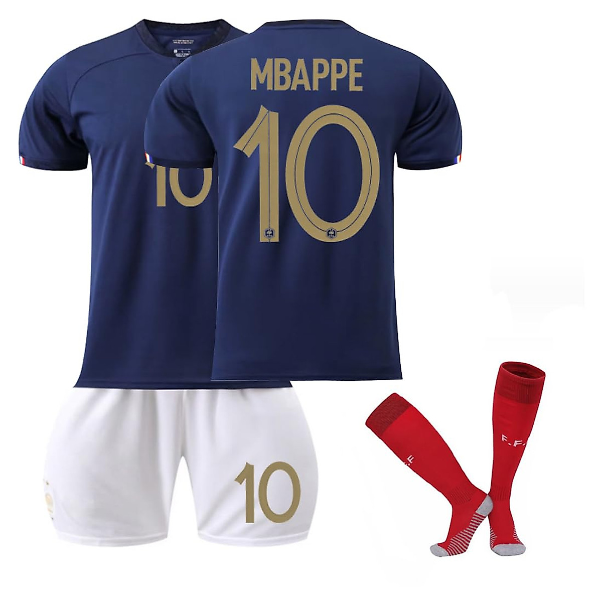 FEEYE No.10 Soccer Jersey Boys,Boys' Soccer Jersey,Soccer Jersey for Kids Youth Football Jerseys 3 Piece (US, Age, 11 Years, 12 Years, Blue)