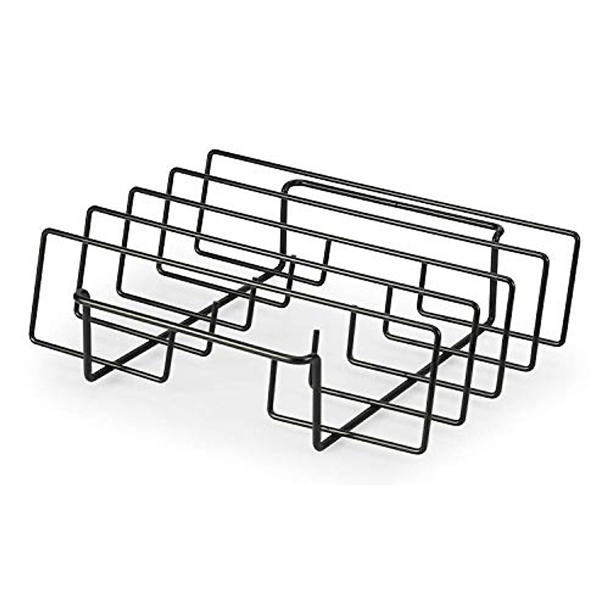 Artestia Rib Rack for Smoking and Grilling Barbecuing, Holds 4 Full Racks of Ribs, Non-Stick Rib Rack Fits 14" Gas Smoker or Charcoal Grill, Perfect Smoker Accessories Gift