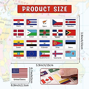 960 Pieces World Flag Stickers Country Stickers Flags of The World Stickers National Flag Stickers 192 Small Country Flags Passport Stickers for School Travel Journal Scrapbook Planner