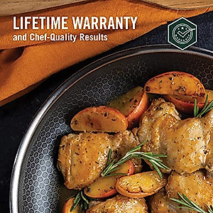 HexClad 2 Piece Hybrid Stainless Steel Cookware Set - 10 Inch Wok Pan and 8 Inch Fry Pan with Stay Cool Handles, Dishwasher and Oven Safe, Non-Stick