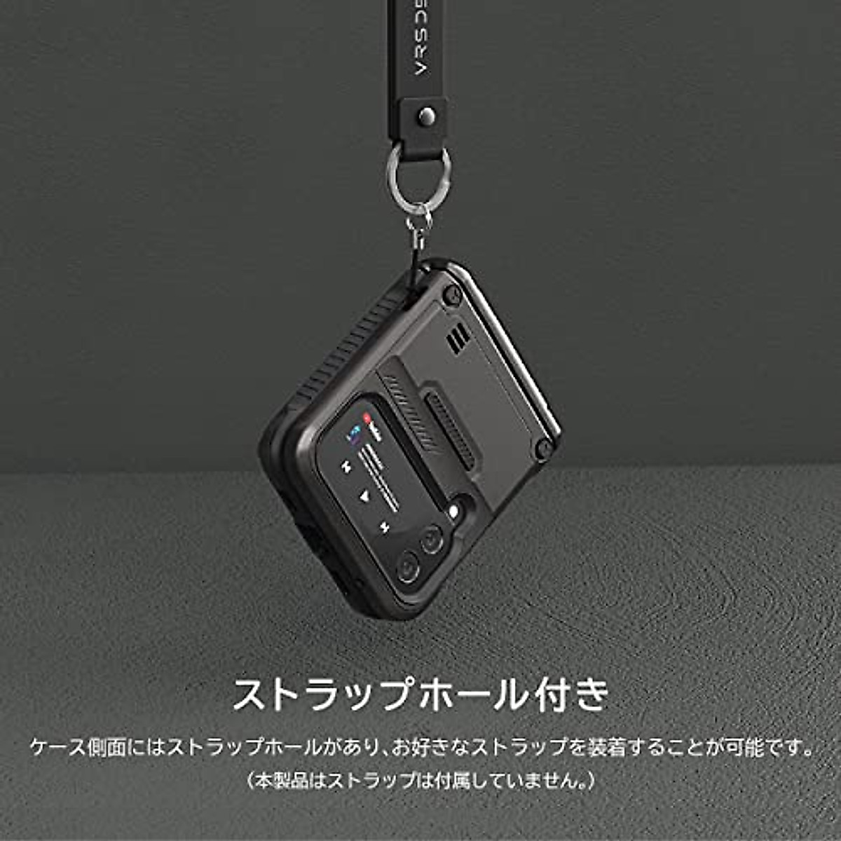 VRS DESIGN Terra Guard Active for Galaxy Z Flip 4 5G (2022), Premium Durable Semi-Auto Hinge Protective Case with Multi-Clip