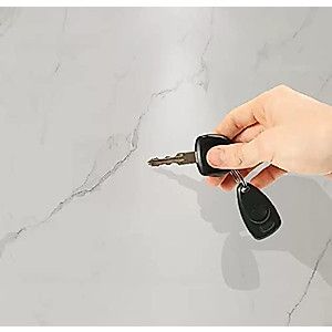 BESNUT Clear Wall Protector Film Self Adhesive Removable Vinyl, Oil Proof Waterproof Kitchen Sticker, PVC Contact Paper Wallpaper Peel and Stick, Transparent Backsplash (Size : 45x200cm)