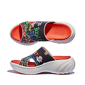 UIN Women's Summer Chunky Platform Slide Wedges Sandal Comfortable Art Travel Shoes Sitges Ⅲ Cheer at the Street 2 (7)